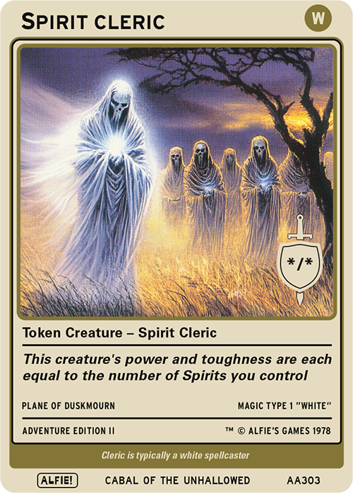 Spirit Cleric Magic mtg Token – Alfies