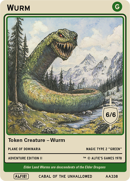 Wurm 6/6 Token – Alfies