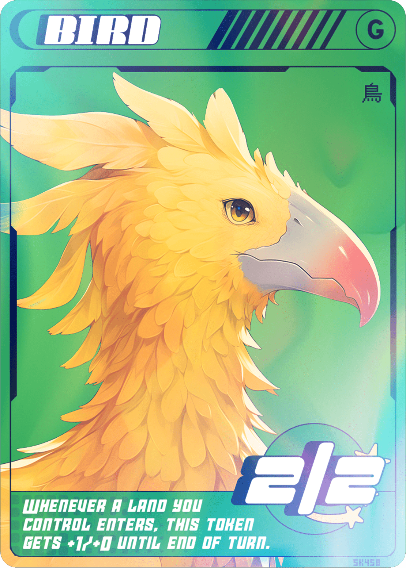 Bird Foil token Magic mtg | Custom Anime Style | Alfies!