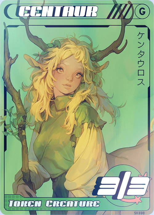 Centaur Foil token Magic mtg | Custom Anime Style | Alfies!