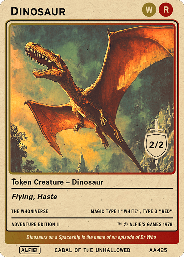Dinosaur Magic mtg Token – Alfies