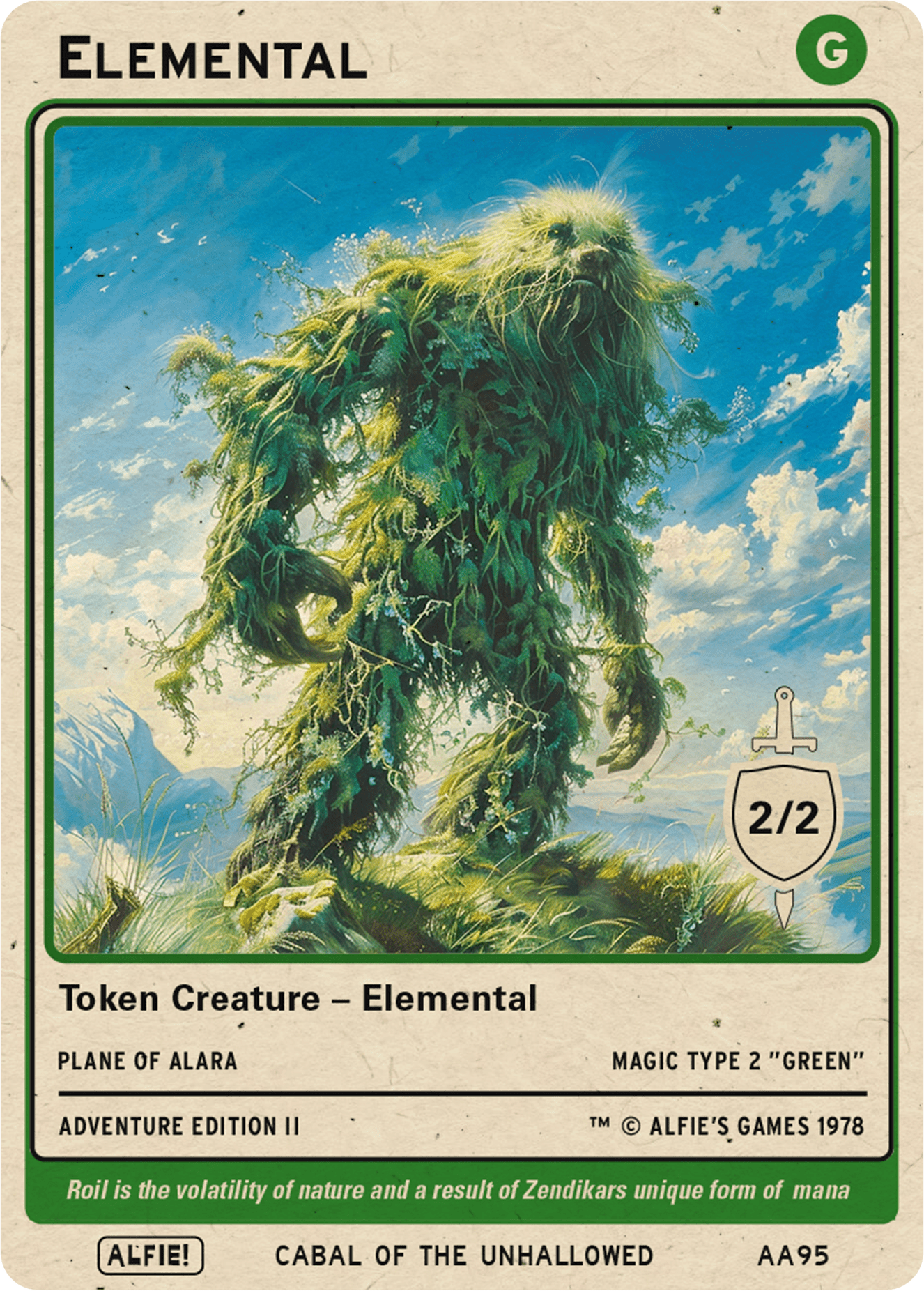 Elemental 2/2 Token – Alfies