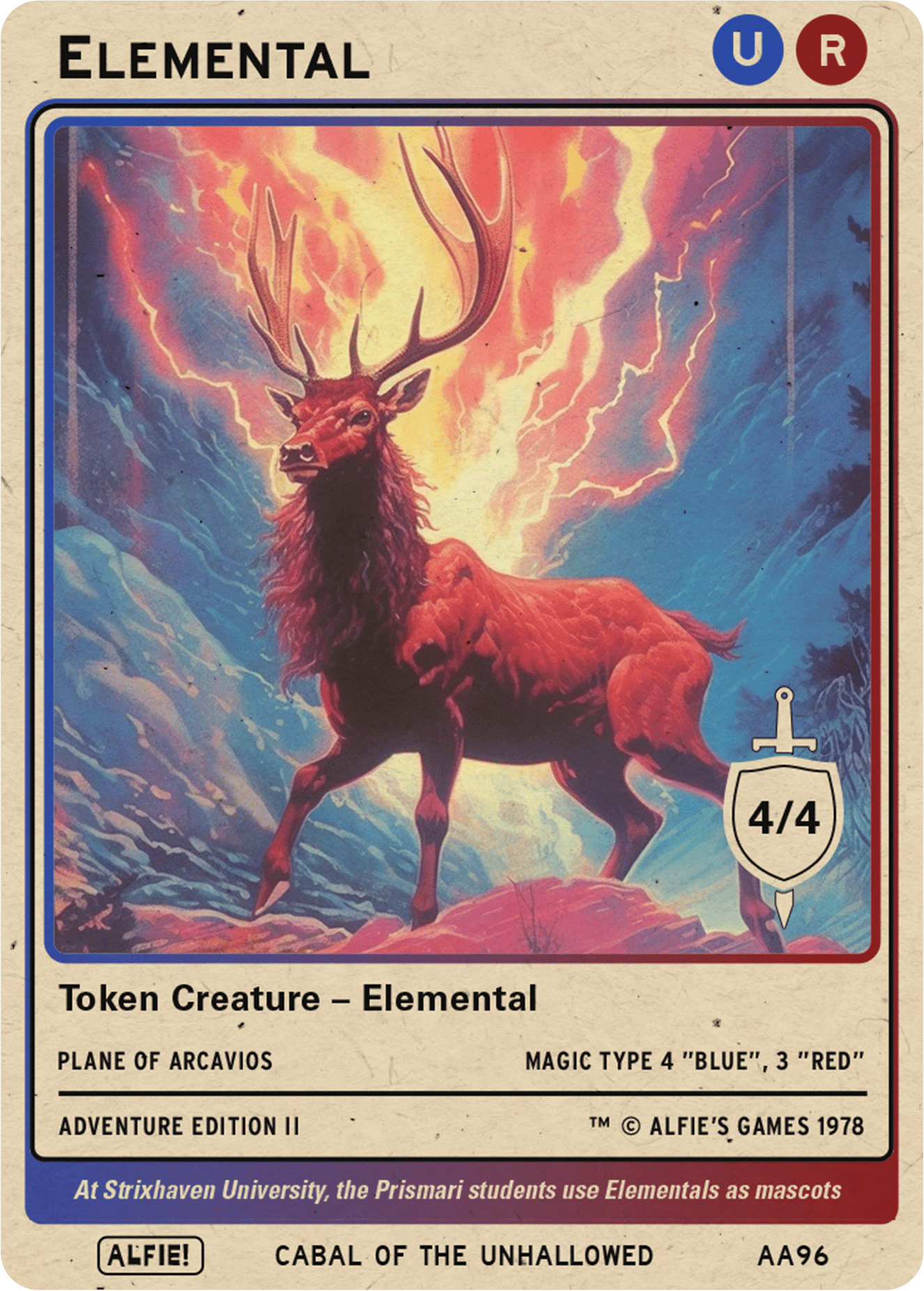 Elemental Blue Red Token – Alfies