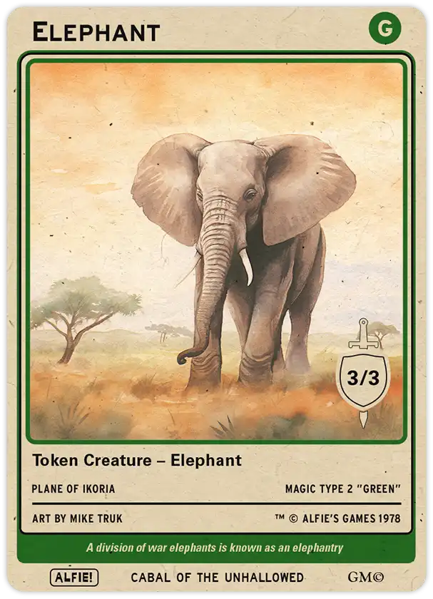 Elephant 3/# Token – Alfies