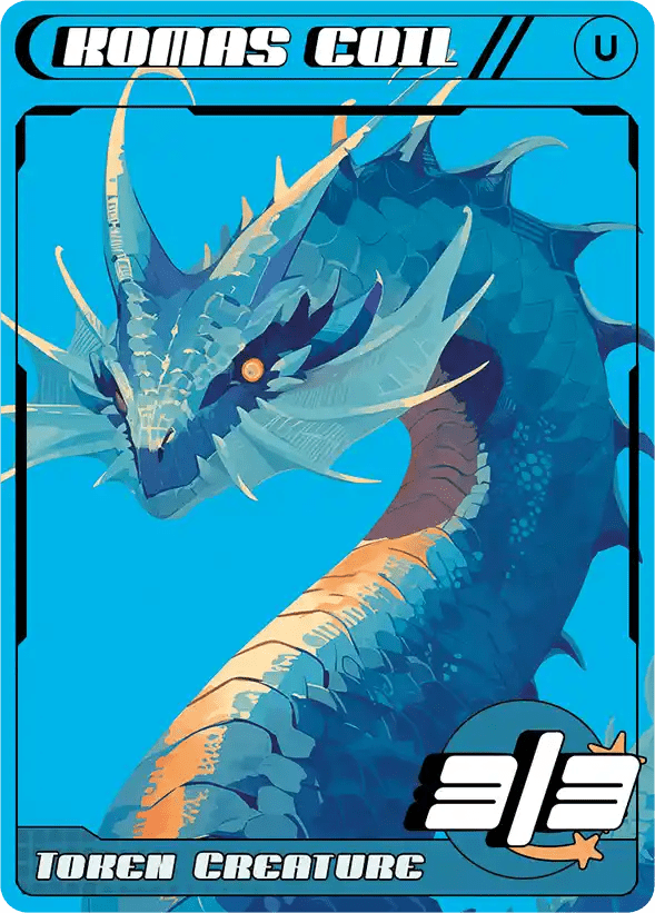 Koma's Coil token Magic mtg | Custom Anime Style | Alfies!