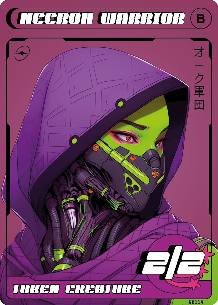 Necron Warrior token Magic mtg | Custom Anime Style | Alfies!