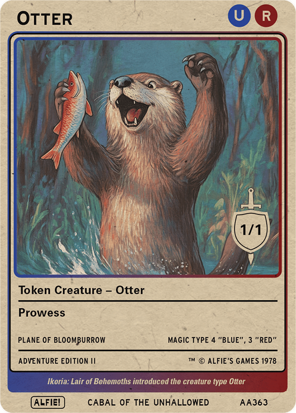 Otter mtg magic token – Alfies