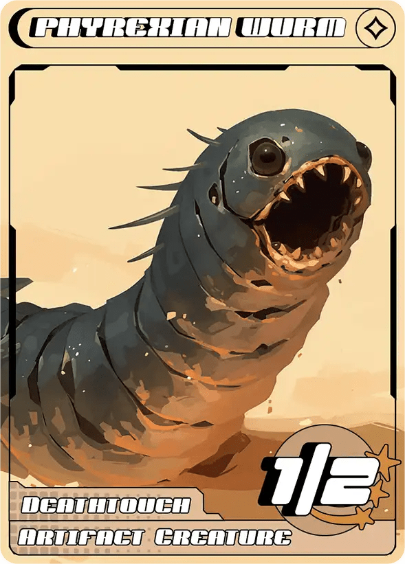 Phyrexian Wurm Deathtouch Creature token – Alfies
