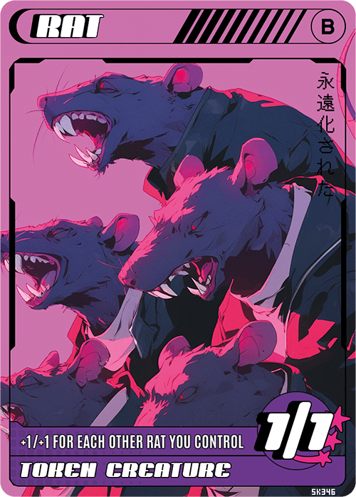Rat */* token Magic mtg | Custom Anime Style | Alfies!