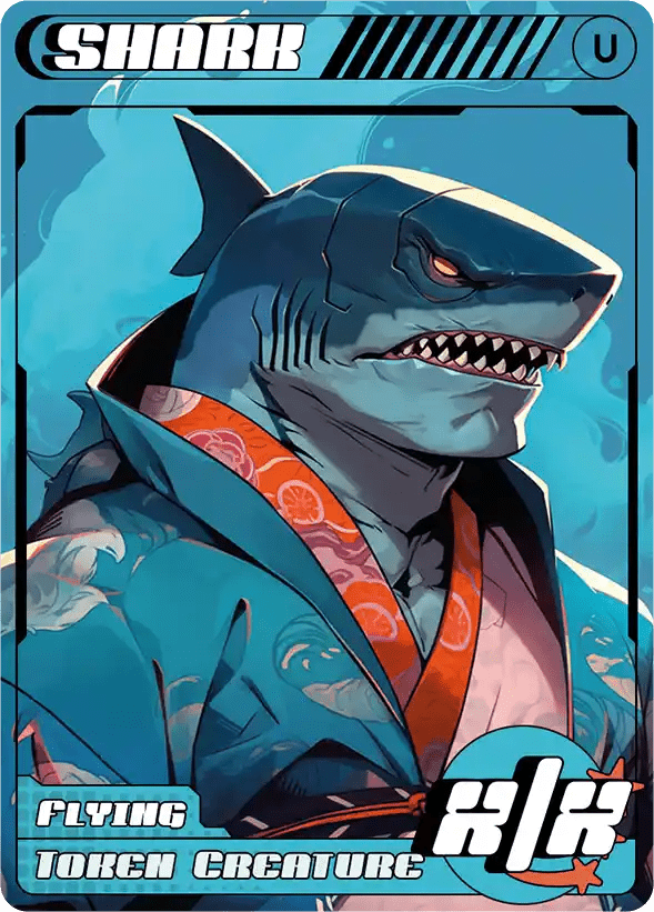 Shark Flying token Magic mtg | Custom Anime Style | Alfies!