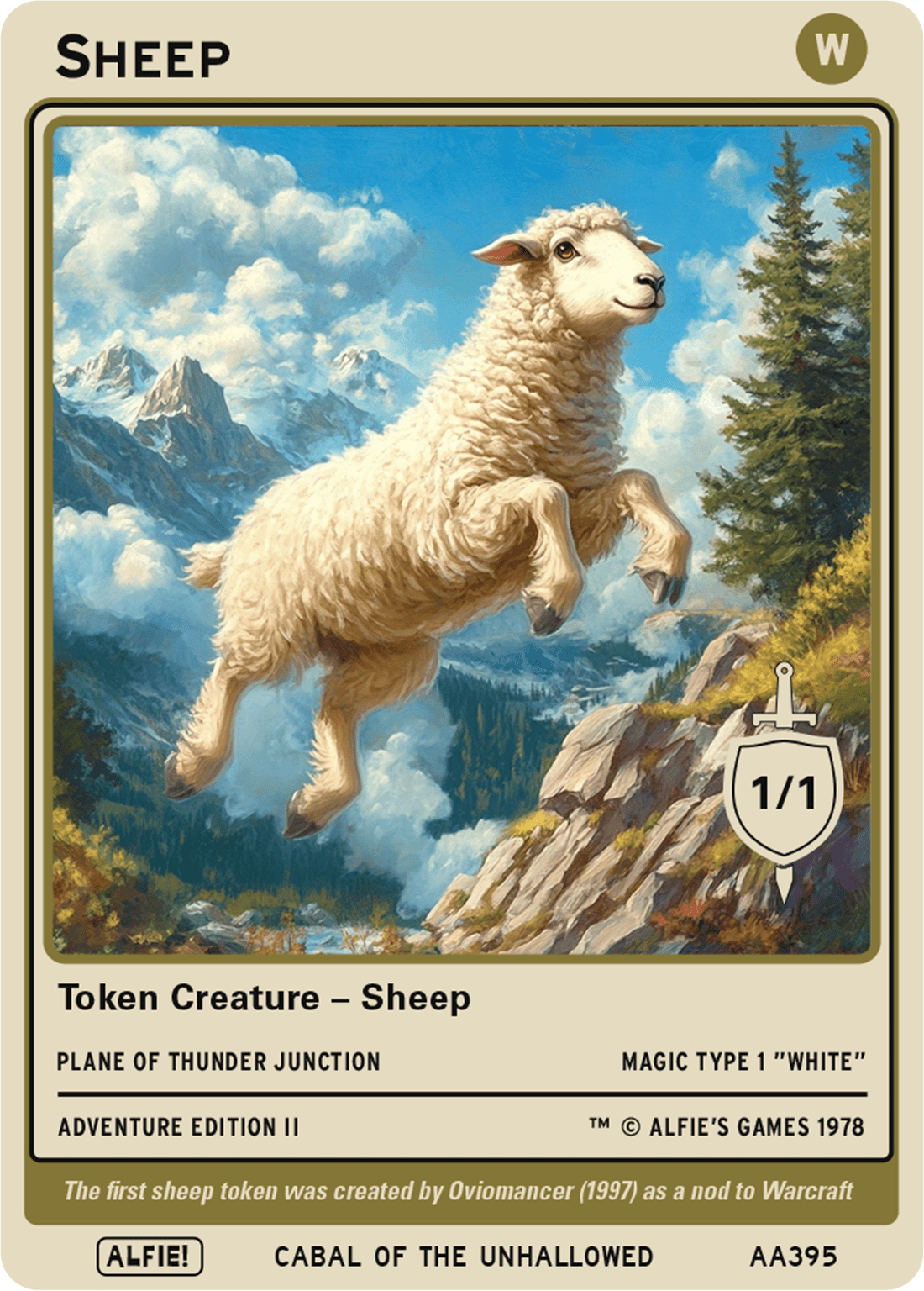 Sheep custom mtg token – Alfies