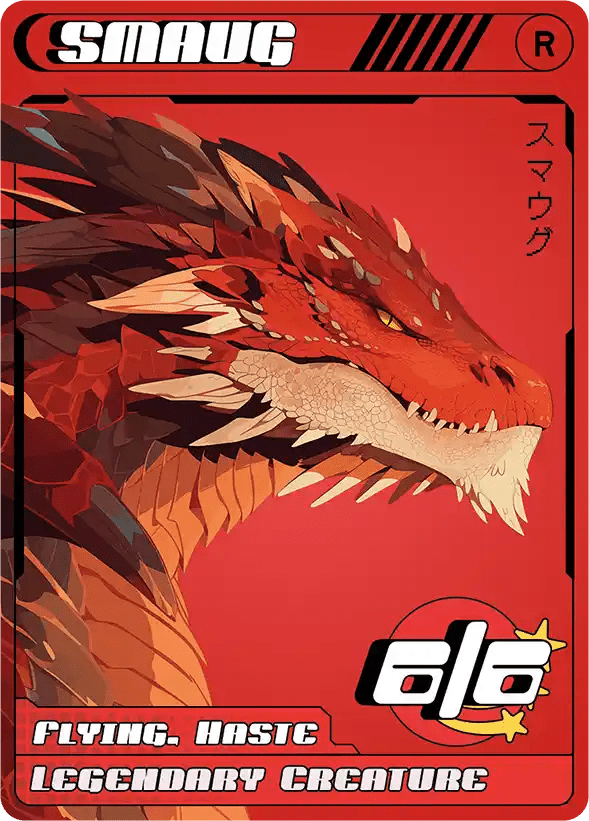 Smaug token Magic mtg | Custom Anime Style | Alfies!