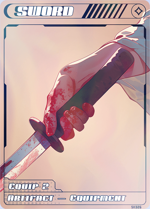 Sword Foil magic mtg token – Alfies