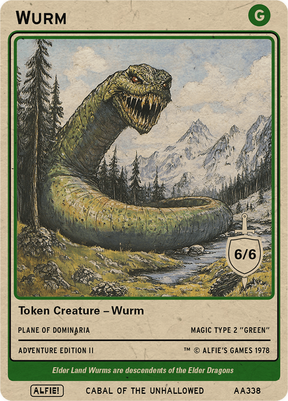 Wurm 6/6 Token – Alfies
