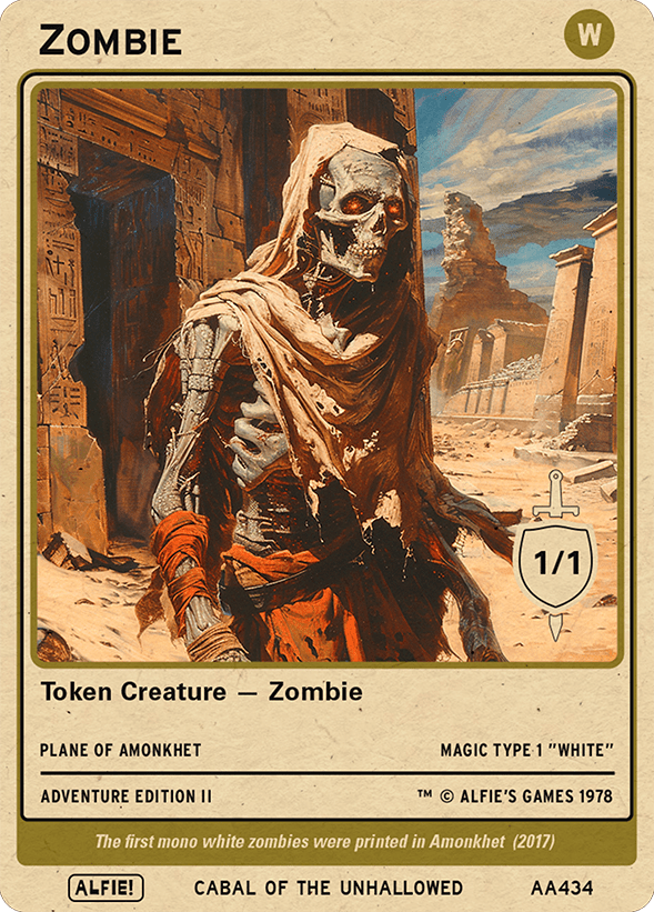 Zombie Magic mtg Token – Alfies